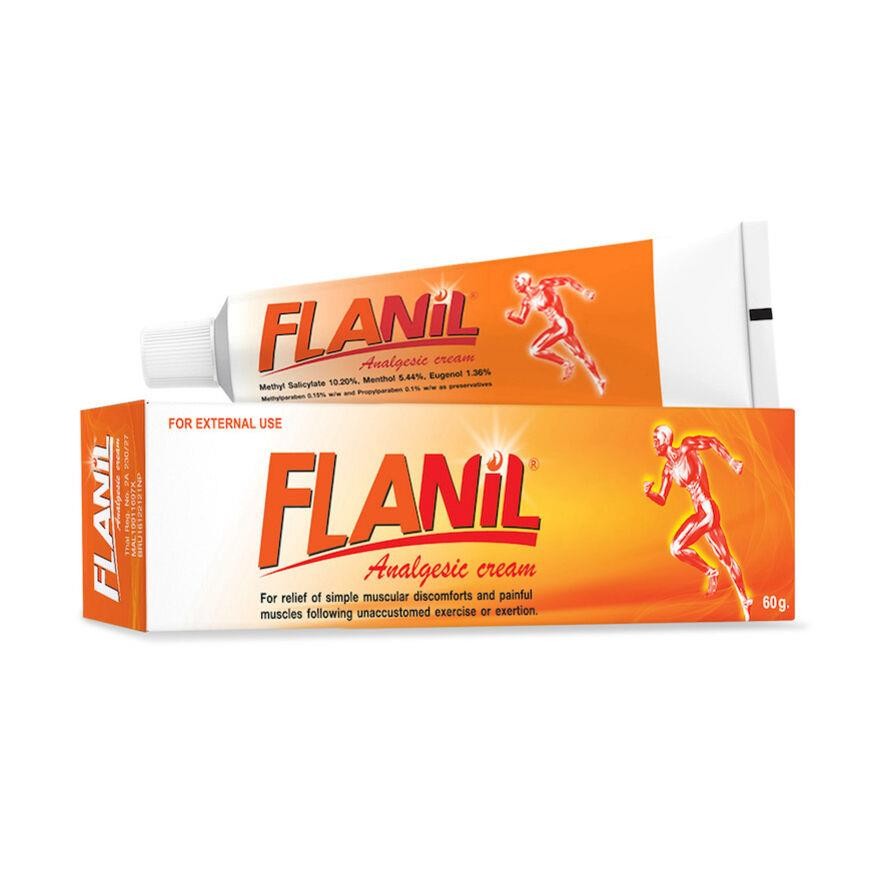 FLANIL Analgesic Cream (Relief muscular discomforts & pain) 60g ...