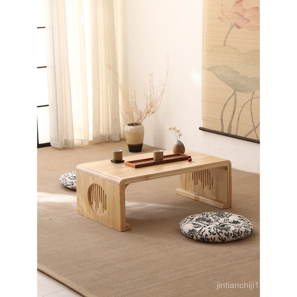 Tatami Small Table Coffee Table Solid Wood Japanese Kang Table Bay ...