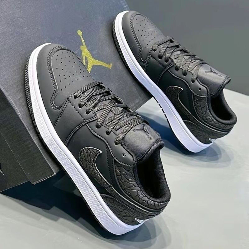 Hot-selling AJ1 Low-Top Burst Cracks Men Women Same Style High-value ...