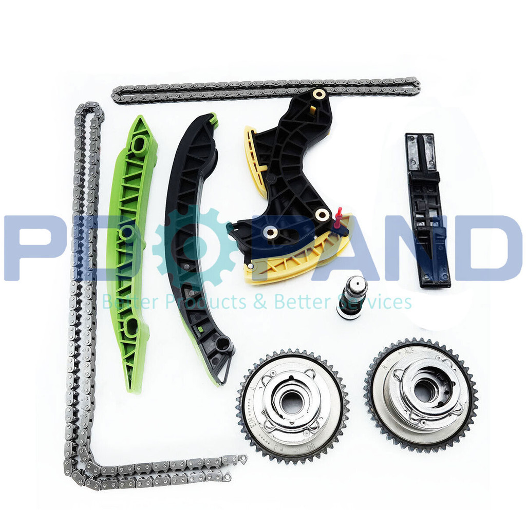 Timing Chain Kit Camshaft Adjusters for Mercedes-Benz M271 SLK250 C250 ...