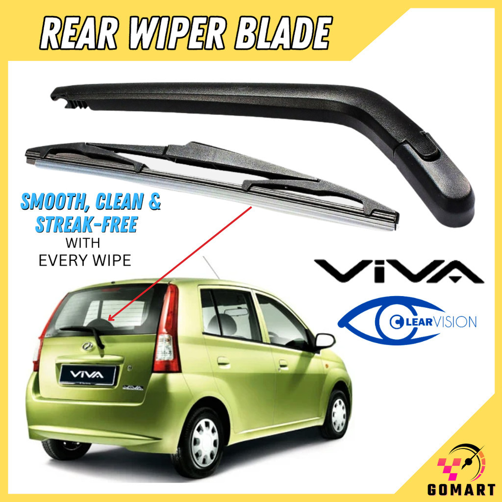 PERODUA VIVA REAR WINDSCREEN WINDSHIELD WIPER ARM Blade Viper Pengelap ...
