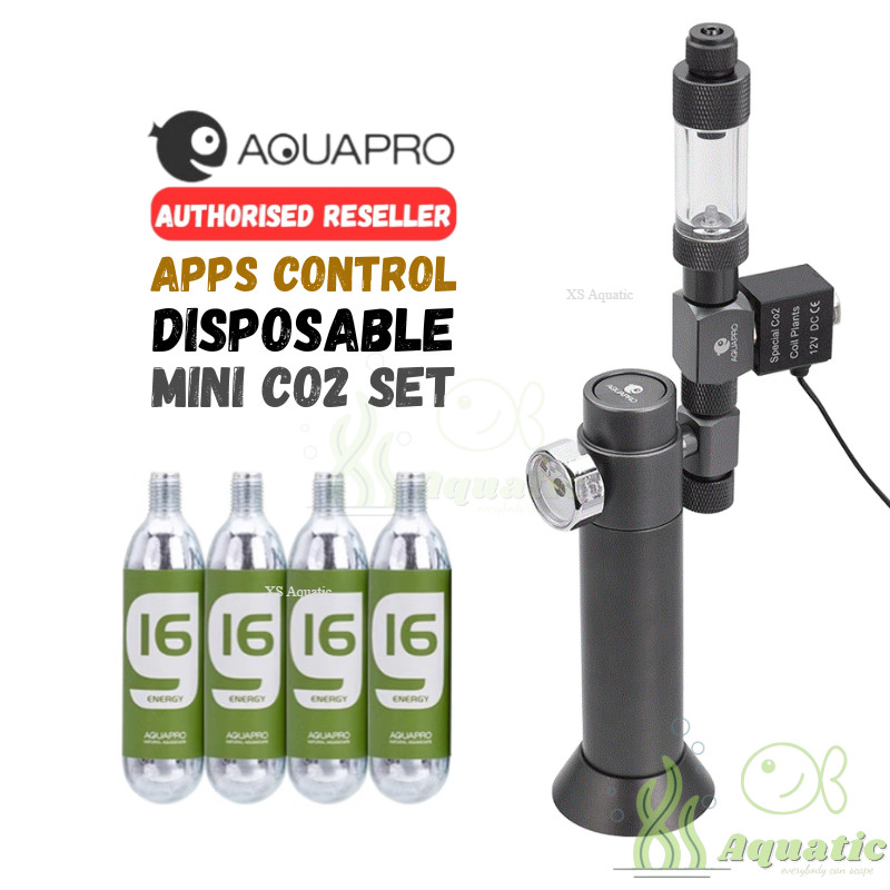 AQUAPRO Mini CO2 Regulator Kit co2 System for Small Aquarium My Chihiros Apps Control ...