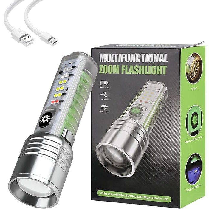 zomming Lamp 520A Zooming Flashlight Outdoor Waterproof LED Zoomable ...