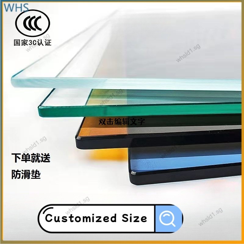 Meja kaca terbaja meja kopi kabinet TV meja makan atas bulat berbentuk ...