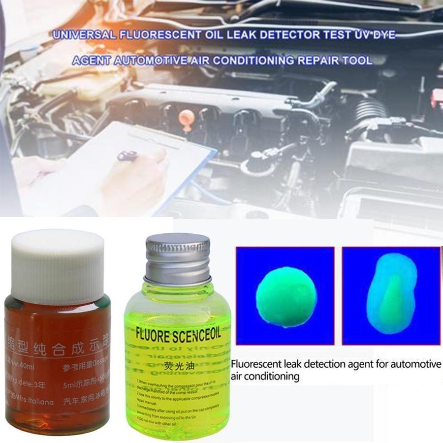 Universal Fluorescent Oil Leak Detector Test Uv Dye Agent Multi Purpose