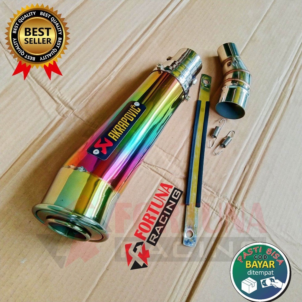 Akrapovic megaphone pelangi racing Exhaust' +slip on Ninja250RR ...