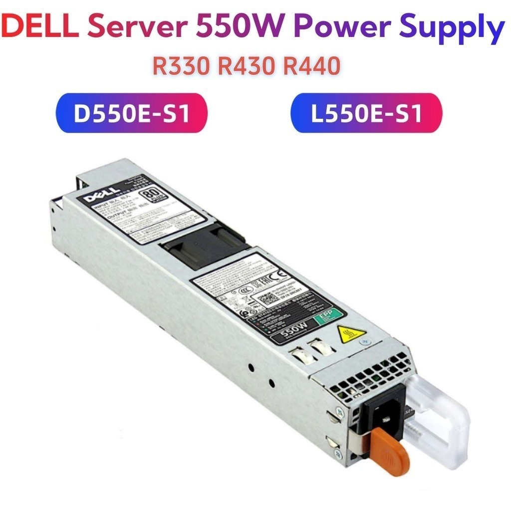 Dell PowerEdge R430 R440 550W 80 Plus Platinum L550E-S1 Power Supply ...