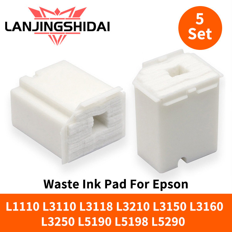 5Sets Maintenance Box Waste Ink Tank for EPSON L1110 L3110 L3118 L3210 ...