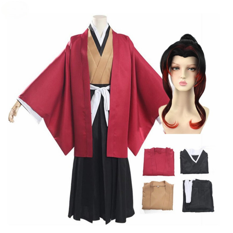 Anime Demon Slaye Tsugikuni Yoriichi Cosplay Costume Kimetsu No Yaiba ...