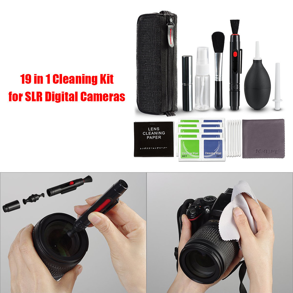 keepdreaming 19Pcs Camera Cleaner Kit DSLR Lens Camera Sensor Cleaning ...