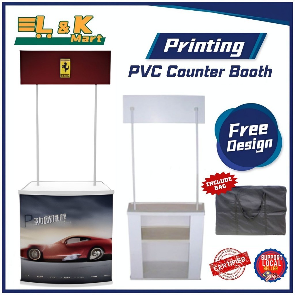 PVC COUNTER BOOTH / PROMOTIONAL COUNTER (included Printing Booth and ...