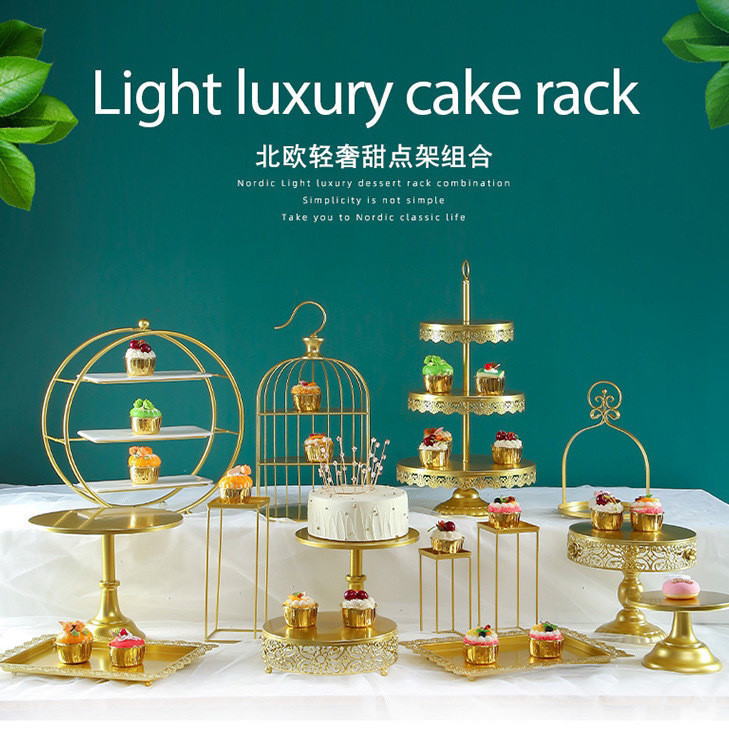 Dessert Table Decoration Display Stand Dessert Pastry Tray Cold Meal ...