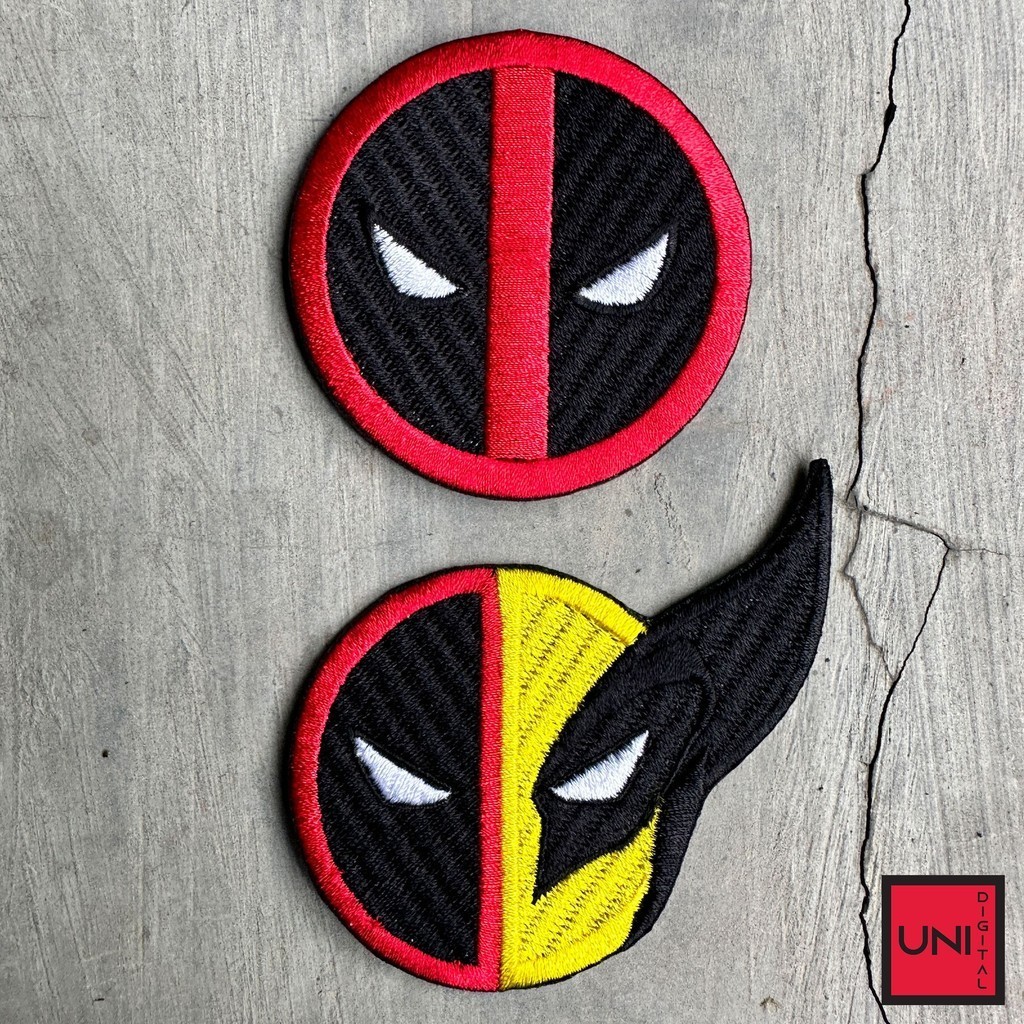 Deadpool and Wolverine Embroidered Patch Logo | Shopee Malaysia