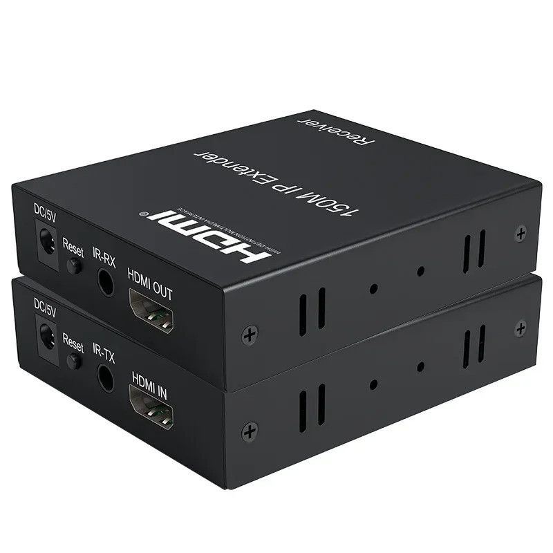 150M HDMI Extender over IP /TCP Rj45 Cat5e/6 1080P HDMI Ethernet Video ...