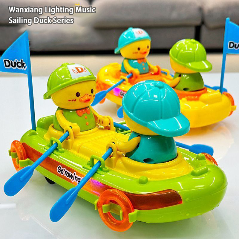 Cute Little Duck Rowing Toy Electric Swinging Little Duck Children ...