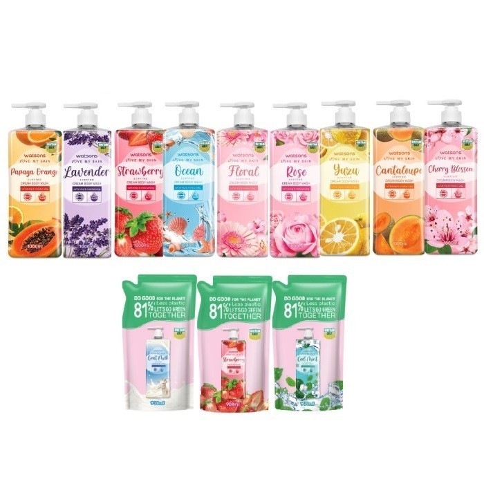 Watsons Watson Gel / Cream Bath Body Wash 1L Litre | Shopee Malaysia