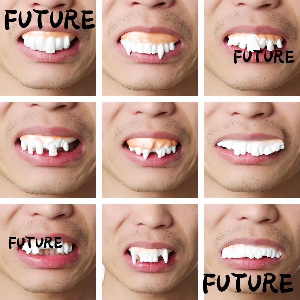 HL-FUTU 12Pcs Tooth Toy Joke Prank Halloween Decoration Party Bags ...