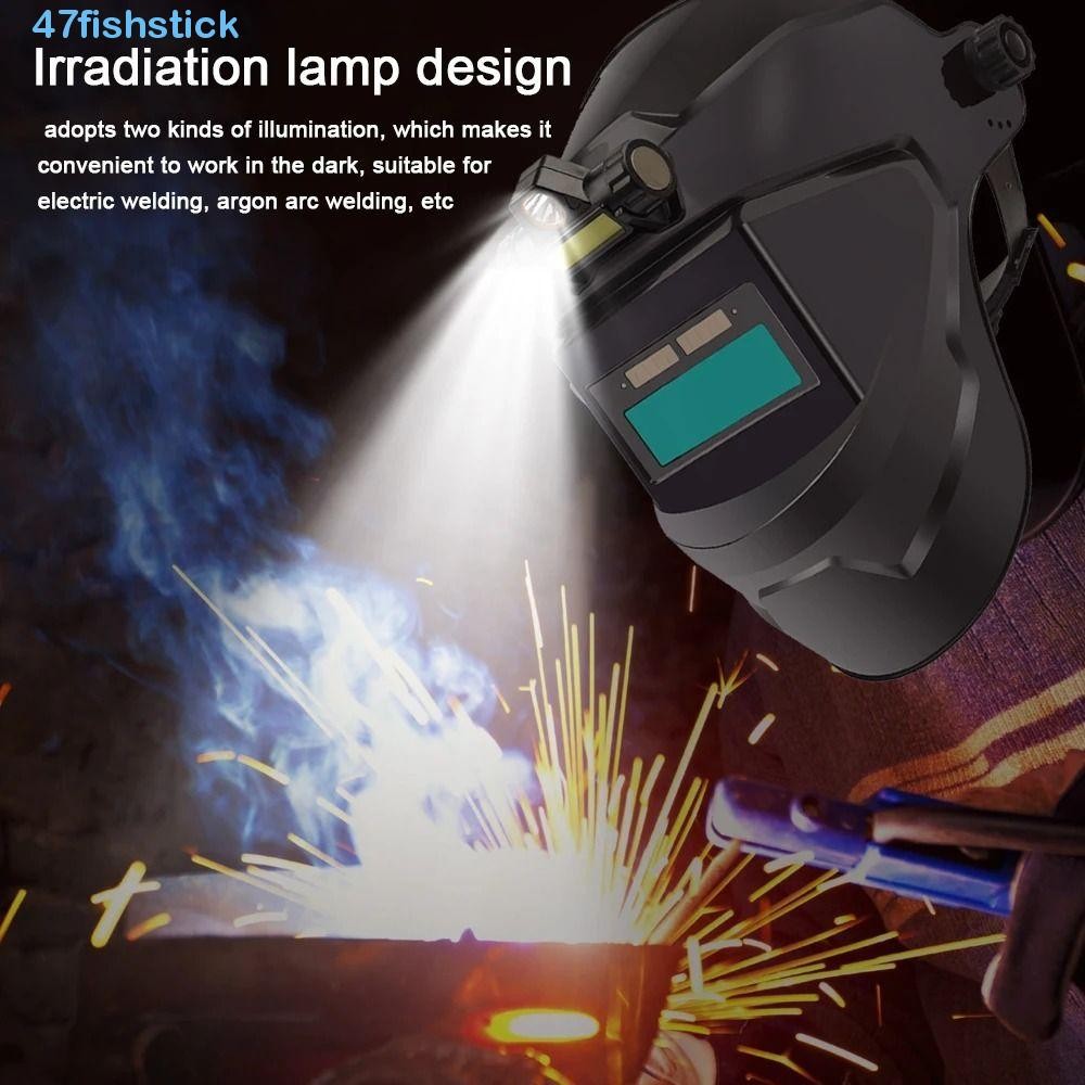 FISHSTICK Solar Welding Helmet, 130℃ High Temperature Resistant True ...
