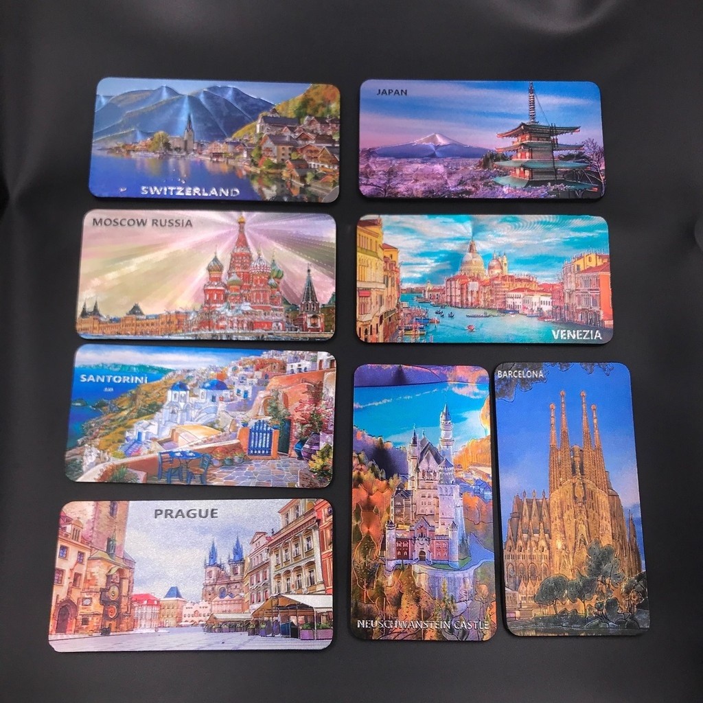 Magnetic Refrigerator Stickers Japanese Travel Commemorative ...