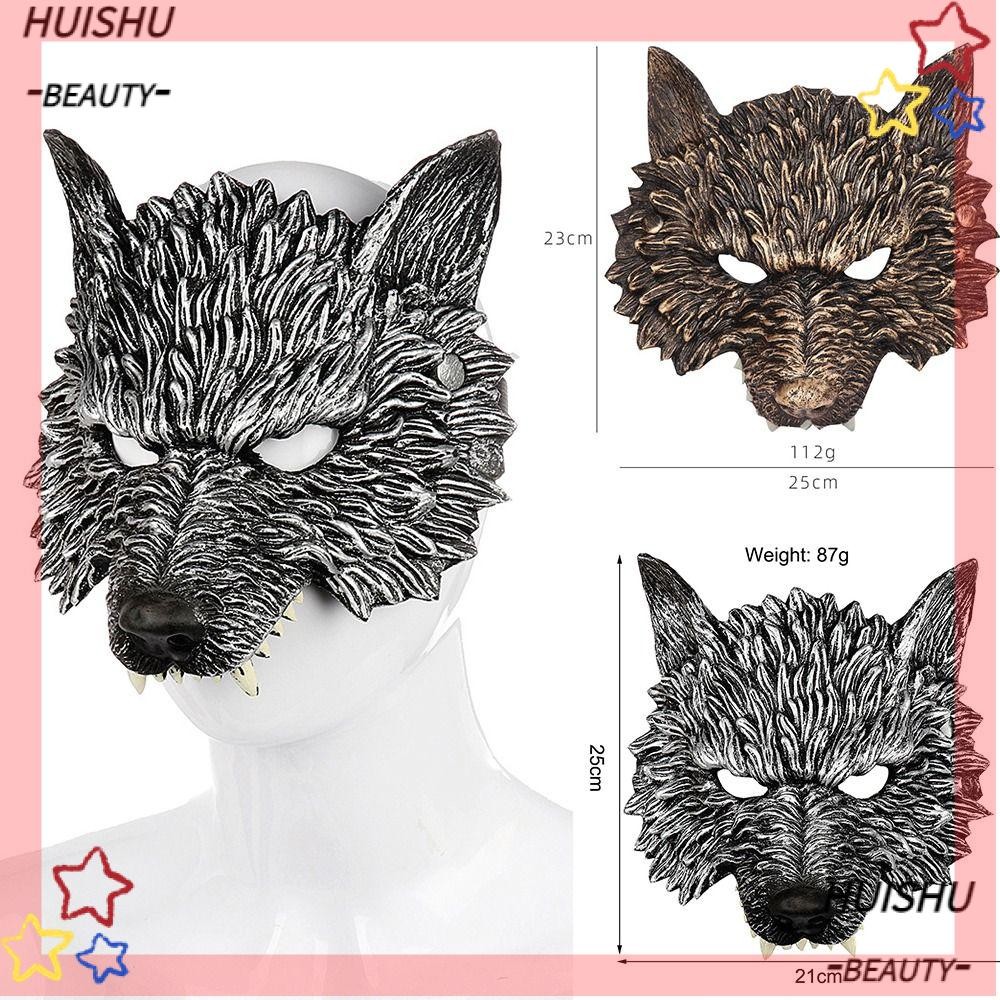 HUISHU Werewolf , Costume Prop Mysterious Wolf Head , Soft PU Foam ...