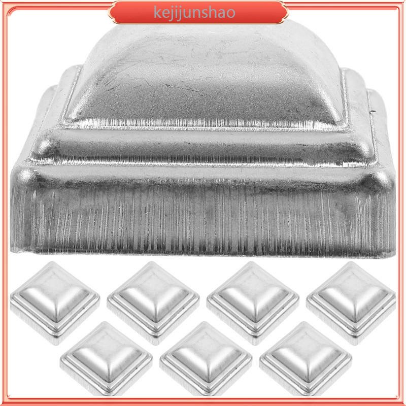 Barbed Wire Fence Post Cap Replacement Deck Caps Metal Square Topper ...