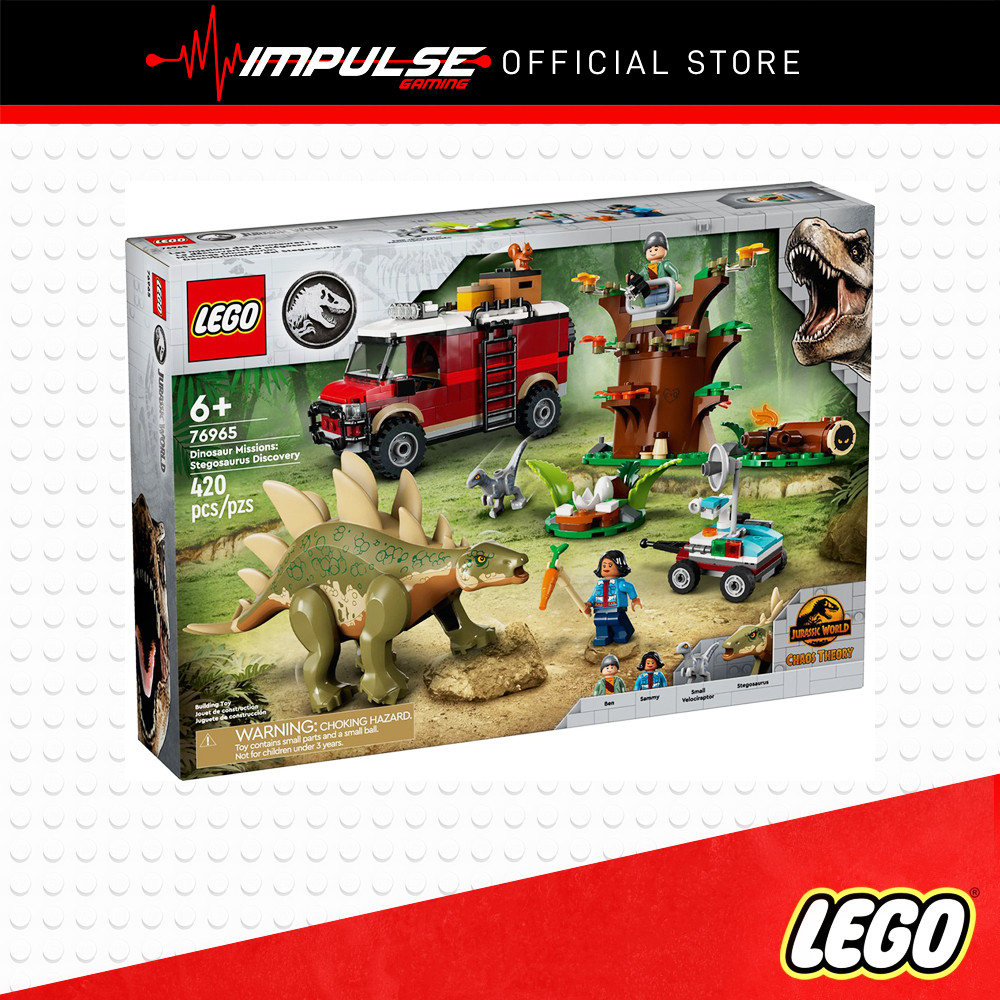 LEGO 76965 Jurassic World Dinosaur Missions: Stegosaurus Discovery ...