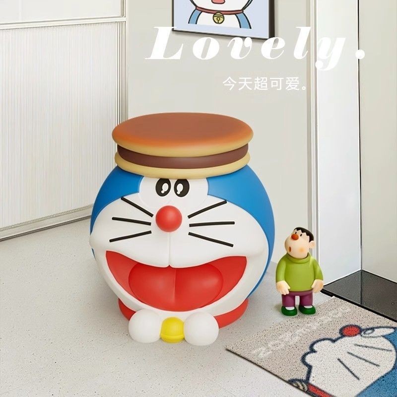 Doraemon Cartoon Low Stool Porch Entrance Shoe Stool Living Room Sofa ...