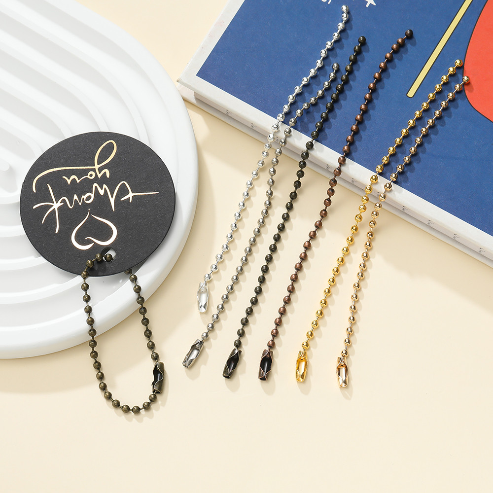 St. kunkka 10pcs 12cm Iron Bead Chain DIY Keychain Chain Doll Chain ...