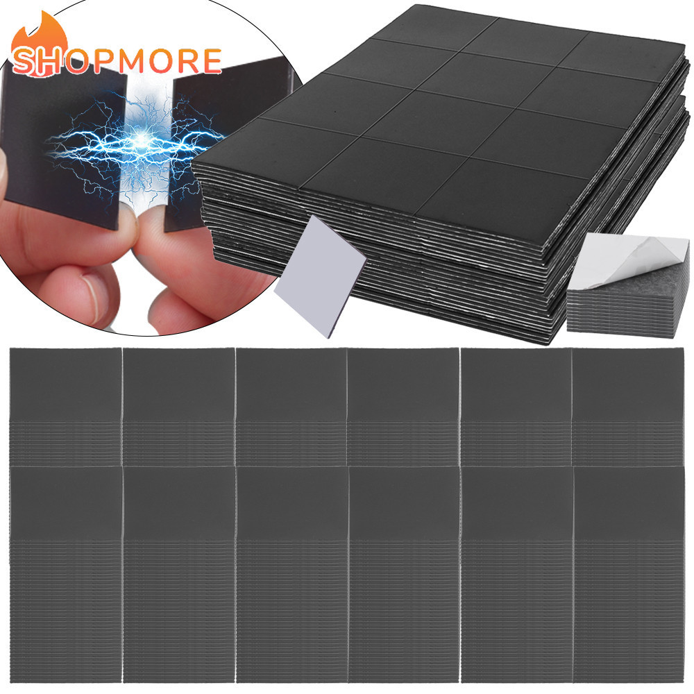 100Pcs Soft Flexible Self-adhesive Magnetic Sheet - Round/Square Magnet ...