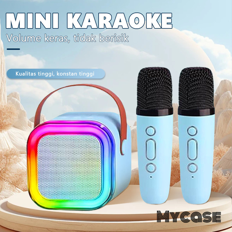 Bluetooth Speaker Set K12 LED Karaoke Super Bass Mic Portable Karaoke ...