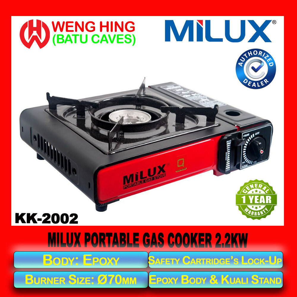 Milux Portable Single Burner Gas Cooker (KK-2002) | Shopee Malaysia