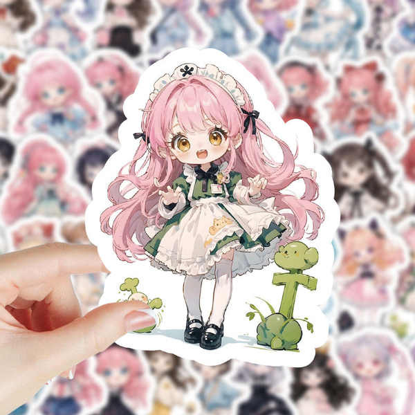 sticker sticker custom sticker cute 204 versi Q pelekat gadis loli ...