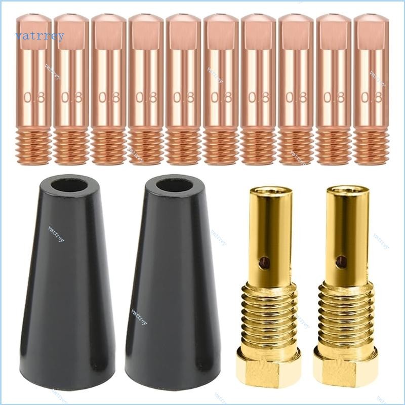 VA 14AK Flux Cores Gasless Nozzle Tips Kit MIG Welding Contact Tip 0 ...
