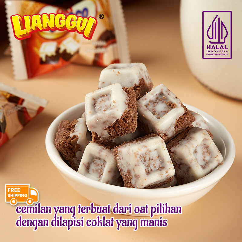 PUTIH Halal Lianggui Oat CHOCO Oatmeal Chocolate Flavor Oatmeal White ...