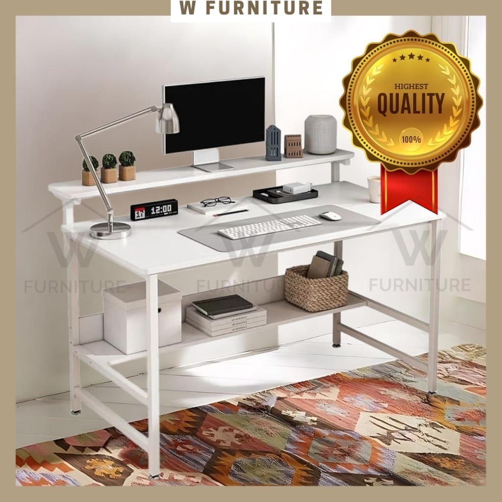 Wfurniture Office Table Computer Laptop Desk Study Table With Book ...
