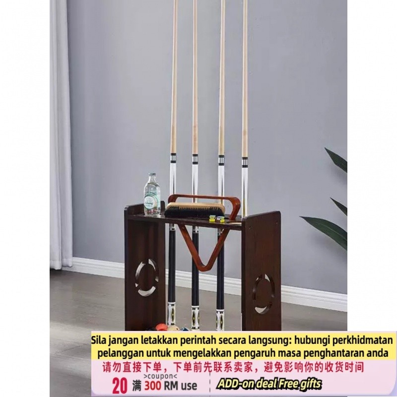 Get gifts/J-H/ Billiards Floor Rod Rack Wall-Mounted Ball Room House ...