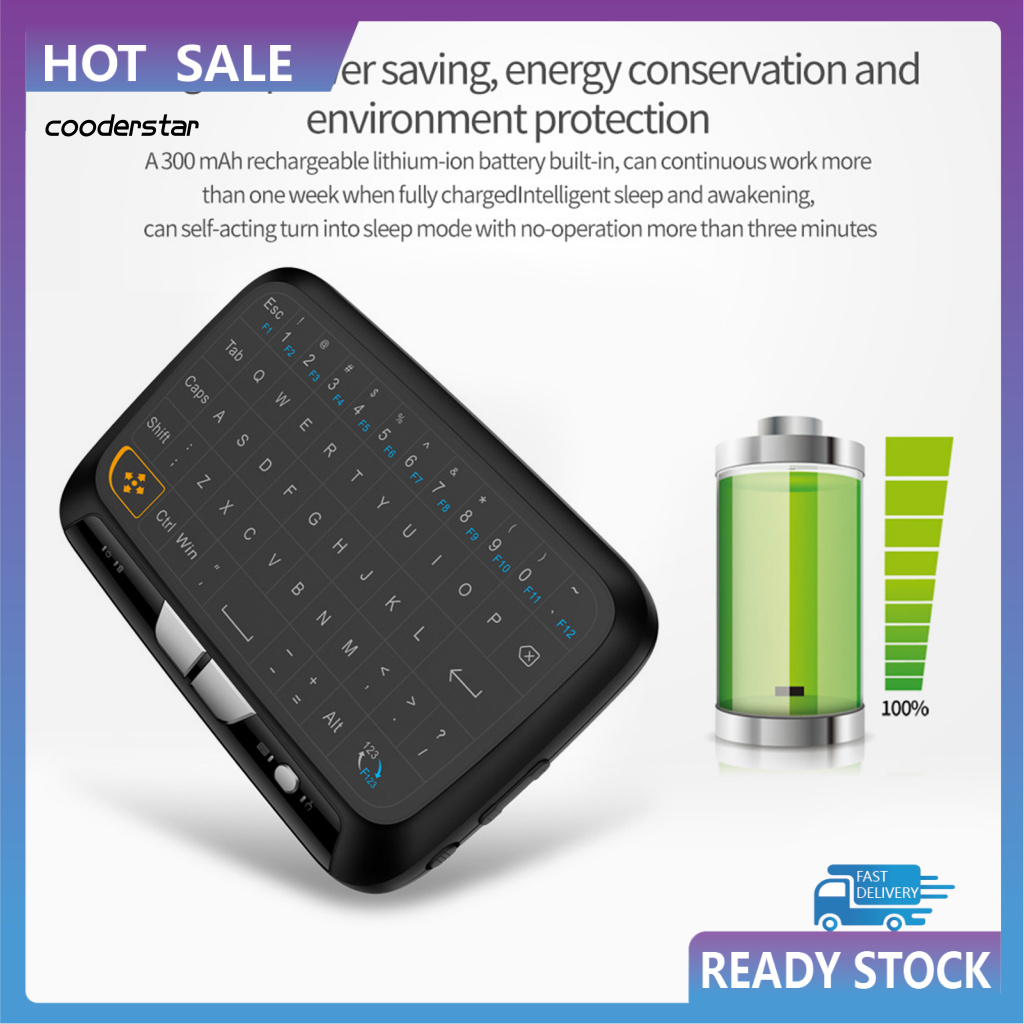 COOD Touch and Analog Keyboard Wireless Mini Keyboard with Touchpad and ...