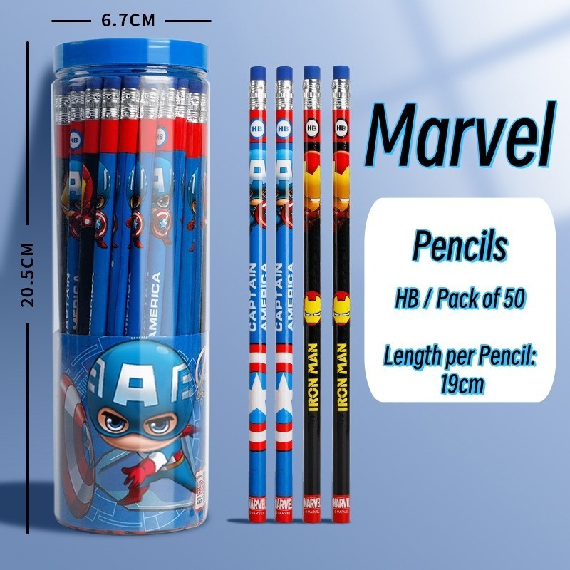 Disney Pencils for Elementary School Children Non-toxic Marvel Spider ...