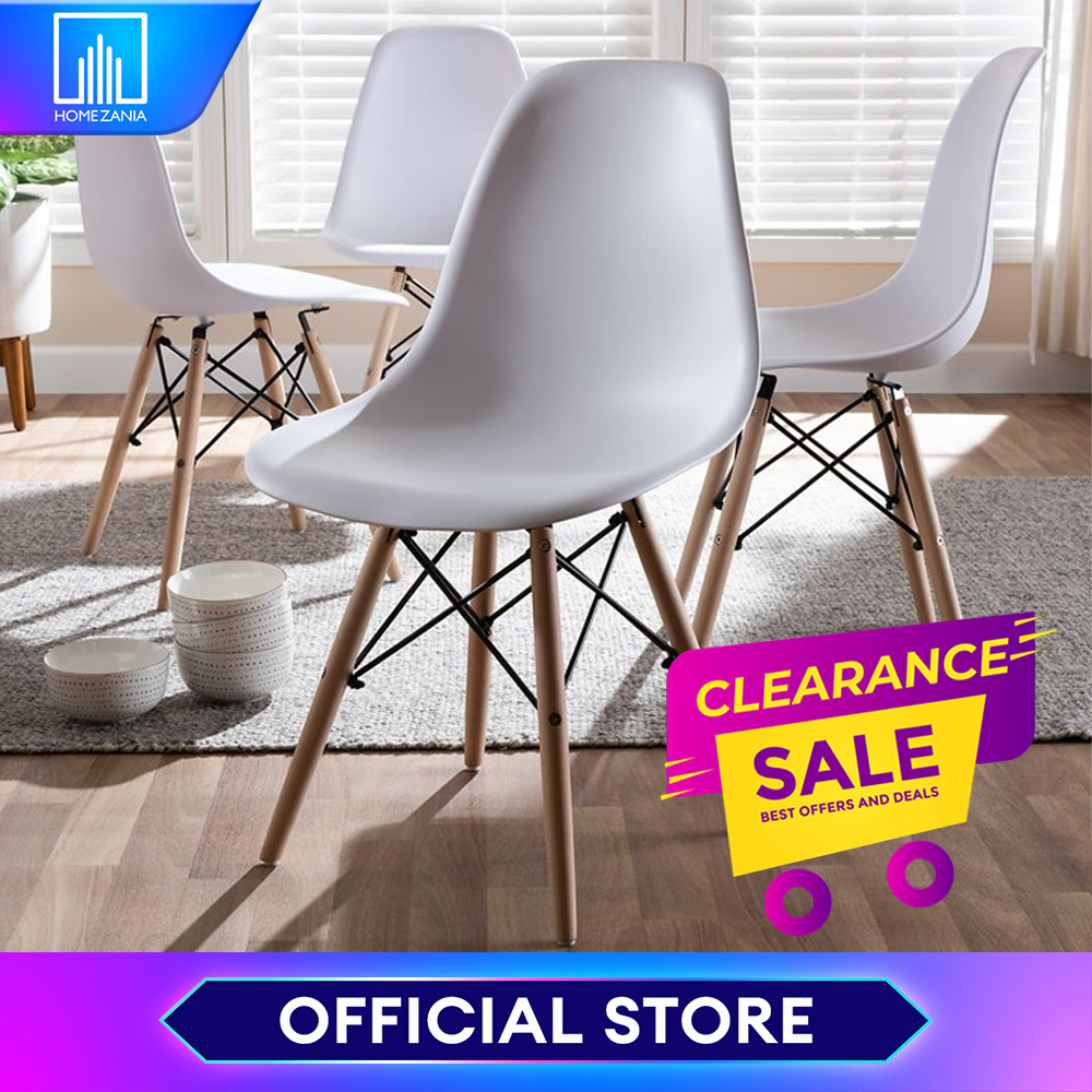 Home Zania Clearance Mega Scandinavian Dining Living Chair Solid Wood ...