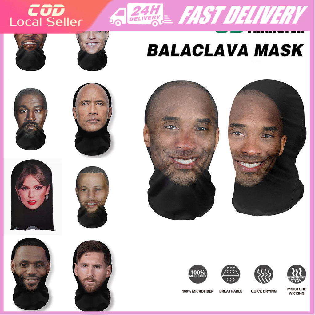 3D human face simulation head cover Spoof star Superstar Headgear ...