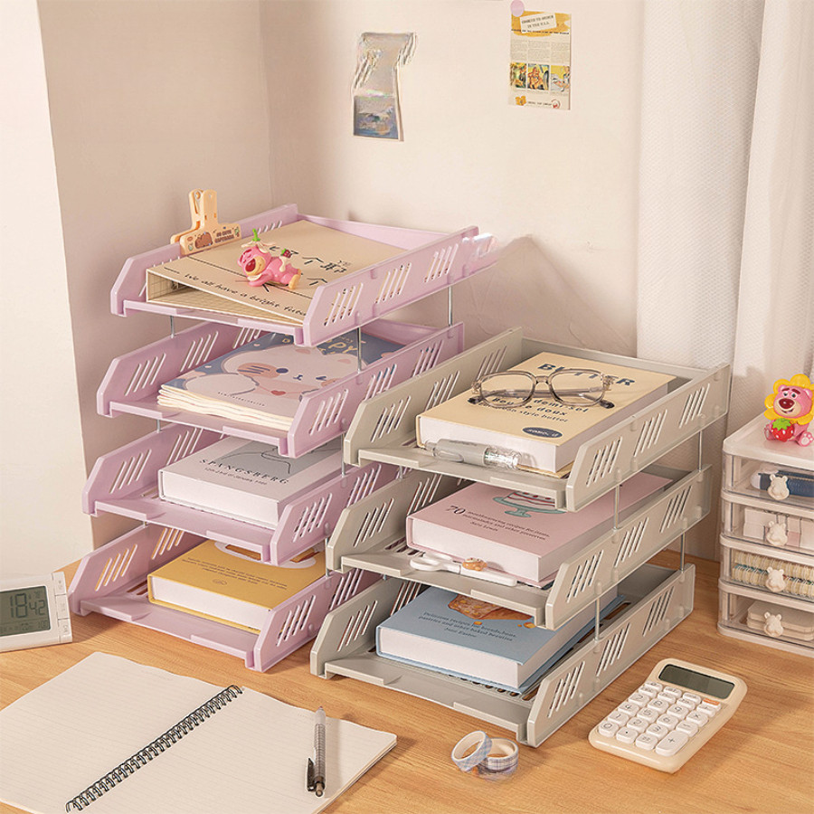 Stationery Document Shelf, Desk Bookshelf | Shopee Malaysia