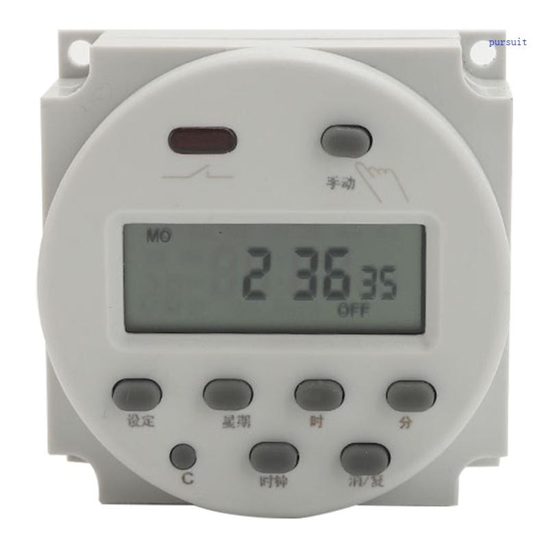 【SUIT*】 LCD Display Weekly Programmable Timer Relays Time Control ...