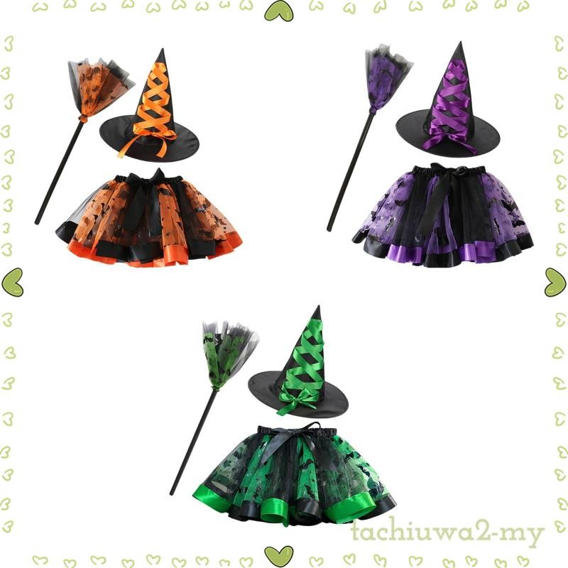 [TachiuwadaMY] Girls Halloween Witch Costume Witch Fancy Outfits Prom ...