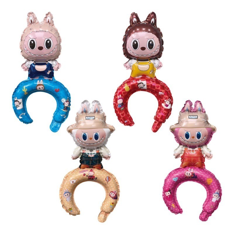 Labubu Aluminum Film Balloon Hair Hoop Children's Adult Birthday Party ...