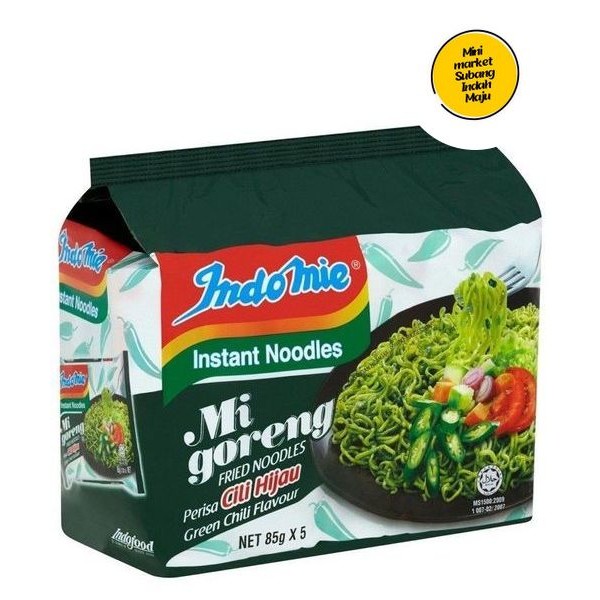 Indomie Mi Goreng Rasa green Chilli Noodles 5pcs 85g | Shopee Malaysia