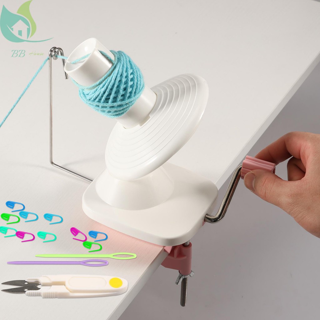 Yarn Ball Winder Manual Yarn Spinner Efficient Yarn Ball Roller Clip on ...