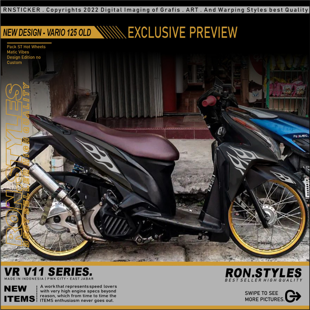 Cutting STICKER STRIPING VARIO 125 OLD NON LED STICKER VARIO OLD MOTIF ...