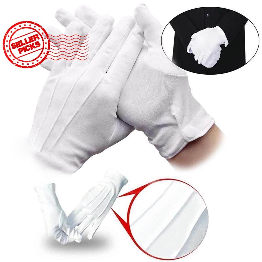 Adult White Formal Gloves Men Tuxedo Guard Parade Santa Inspection ...