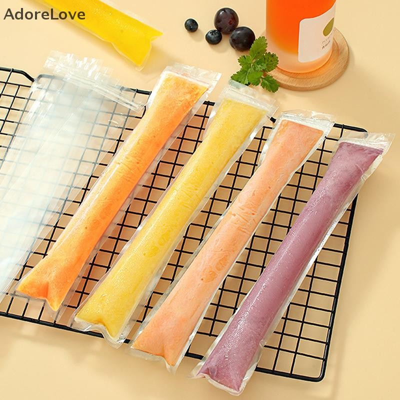 ADL 20/40pcs Disposable Ice Popsicle Bag Ice Pop Mold Bags Ice Cream ...