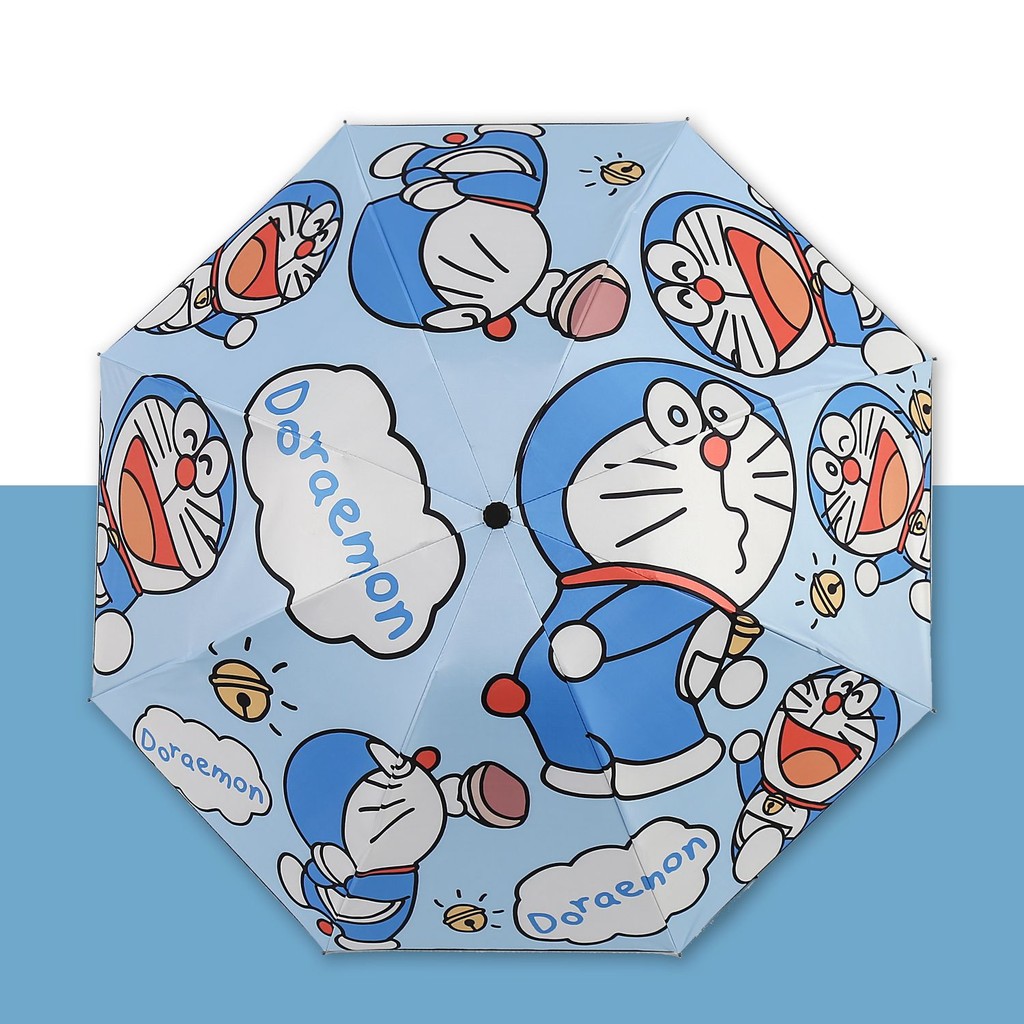 Doraemon Fully Automatic Umbrella Female Umbrella Cartoon Jingle Cat ...